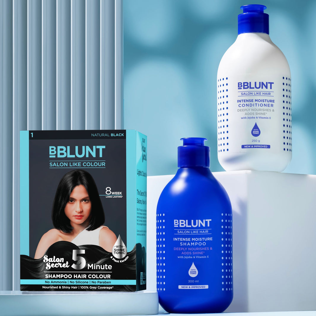 BBlunt Hair Colour Shampoo Range, Colours Hair in 5 Minutes