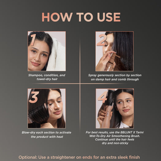 Smooth Anti-Frizz Hair Spray | Tarini Peshawaria - 100ml – BBlunt