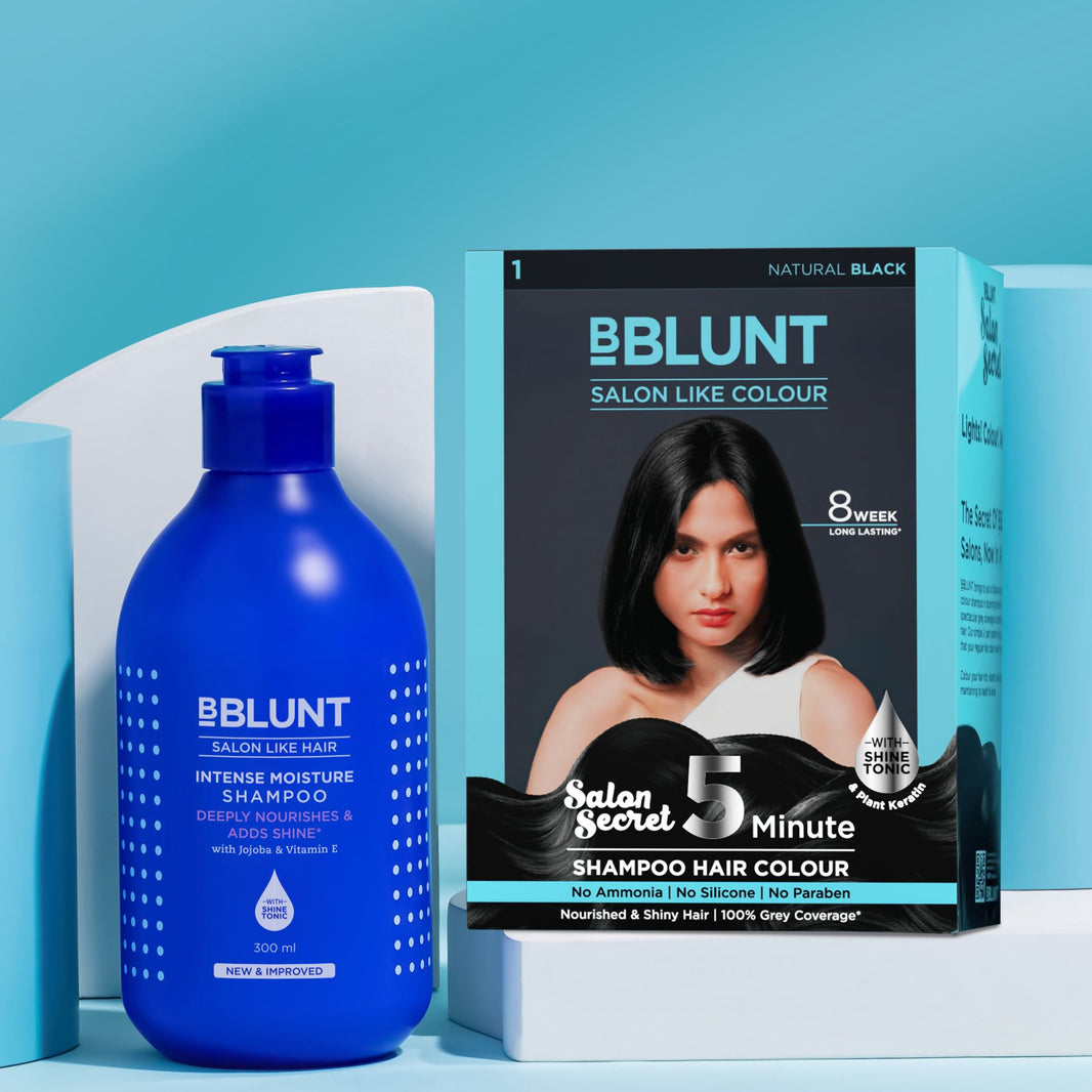 BBlunt Hair Colour Shampoo Range, Colours Hair in 5 Minutes