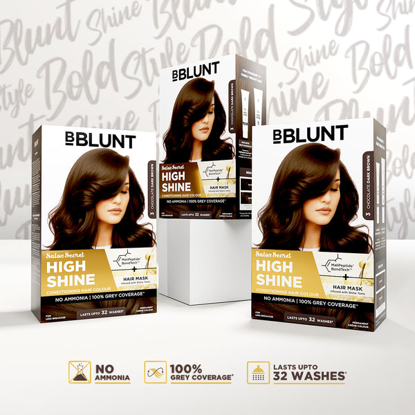 High Shine Conditioning Hair Colour - Chocolate Dark Brown (Shade 3)(P ...