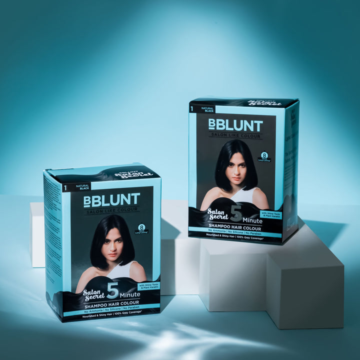 BBlunt Hair Colour Shampoo Range, Colours Hair in 5 Minutes